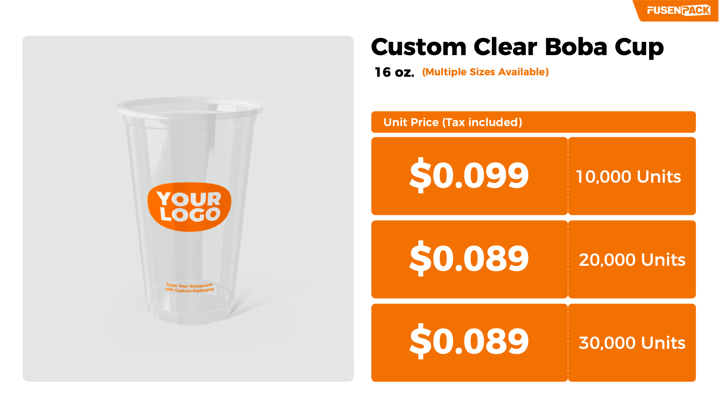 A Guide to Boba Tea Shop Packaging Price and Quality - Fusenpack Blog