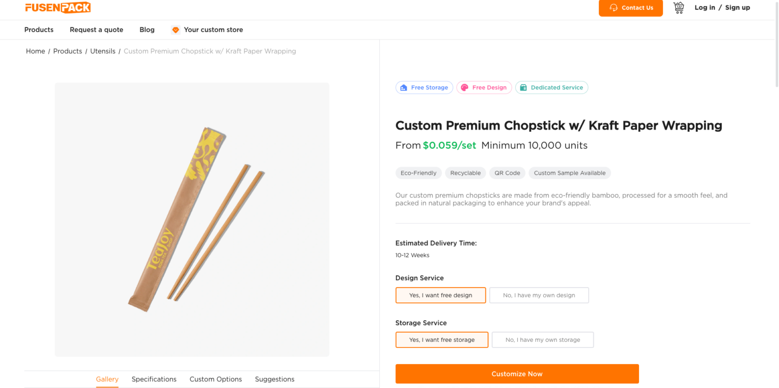 Stand Out with Custom Chopsticks for Your Restaurant Today!